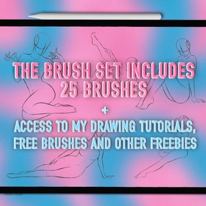 Procreate Pin up Pose Stamps | Pin up Procreate Stamps | Procreate Body Pose Stamps | Pin up ...