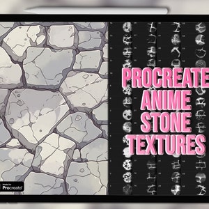 Anime Procreate Stone Texture Brushes | Anime Procreate Texture Brushes ...