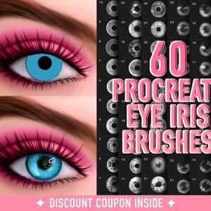 Procreate Eye Stamp Brushes Procreate Eyes Iris Procreate | Etsy