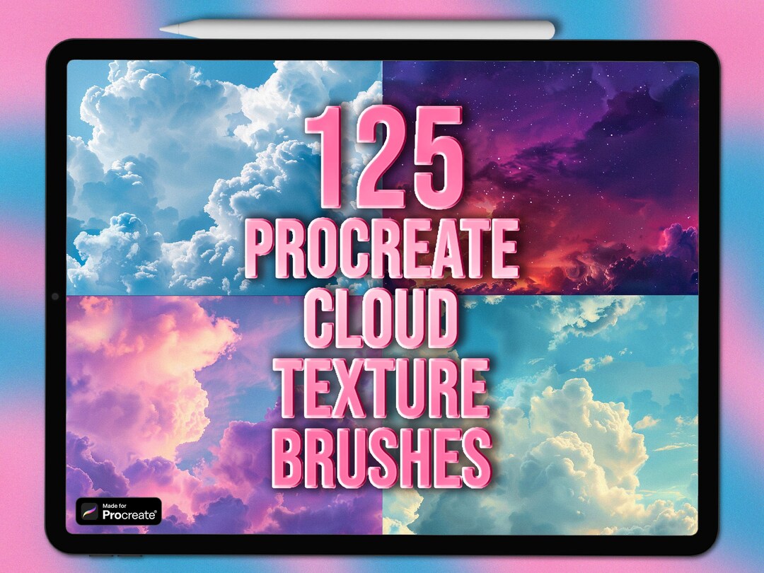Cloud Procreate Brushes. Cloud Procreate Texture Brushes. Procreate Sky Texture Brushes ...