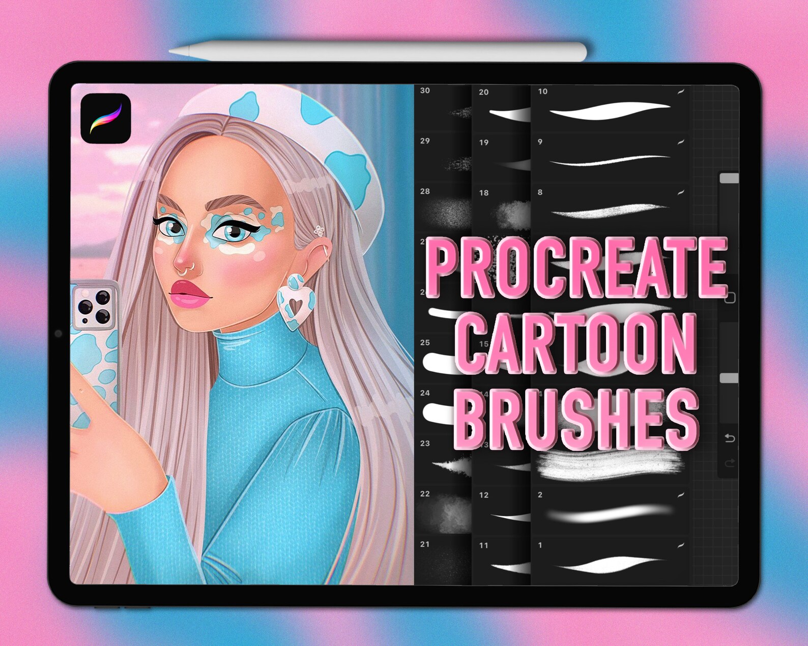 Procreate Cartoon Brushes Procreate Sketch Brushes - Etsy