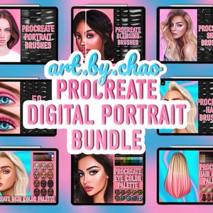 Procreate Brushes Bundle Portrait Procreate Brushes - Etsy