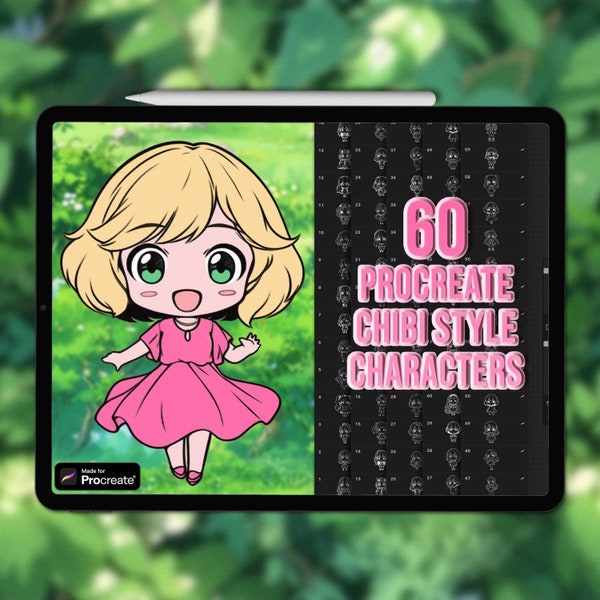 Procreate Chibi Stamps - Etsy