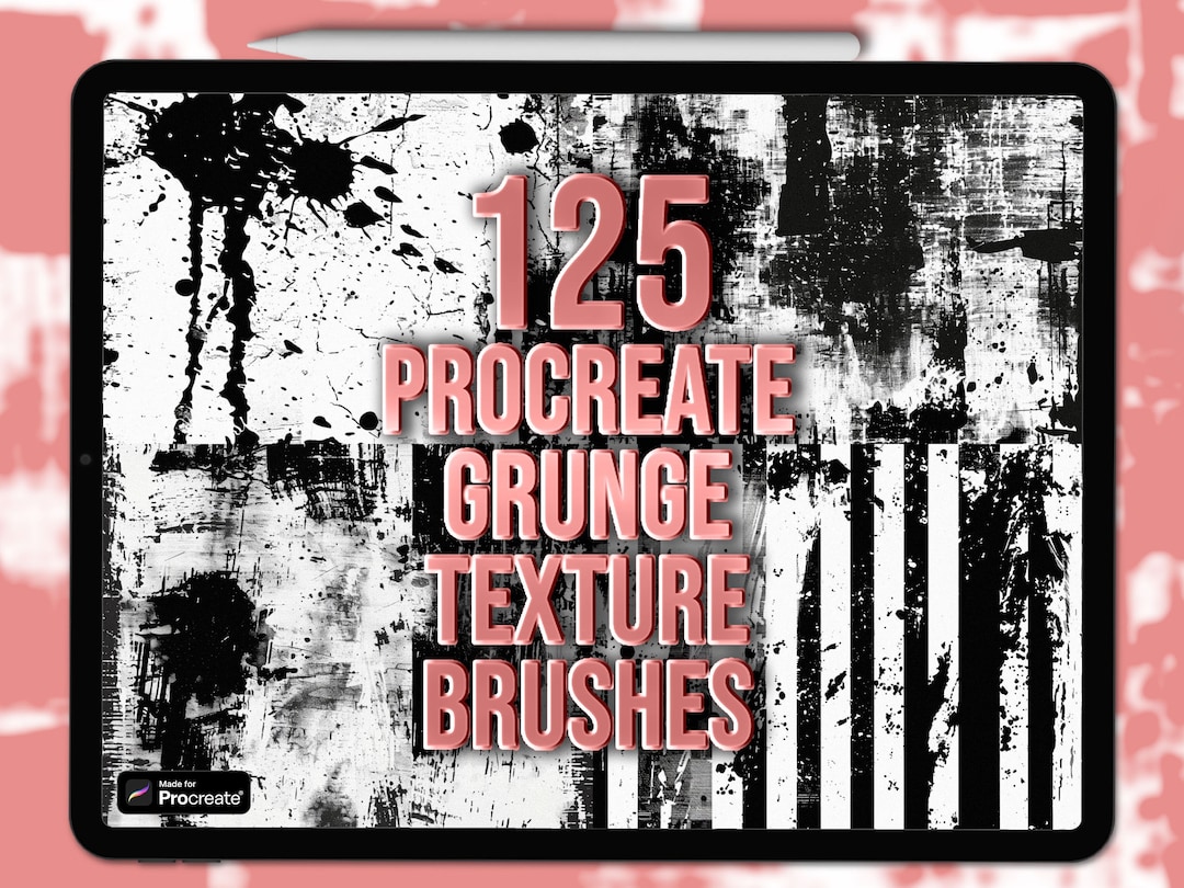 Procreate Grunge Texture Brushes | Grunge Texture Procreate Brushes ...