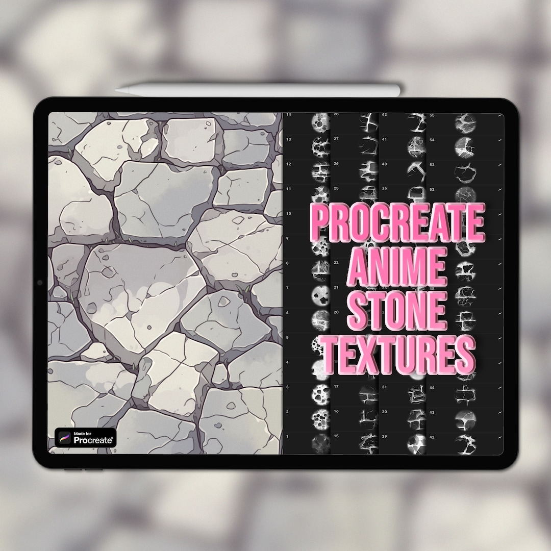 Anime Procreate Stone Texture Brushes Anime Procreate - Etsy