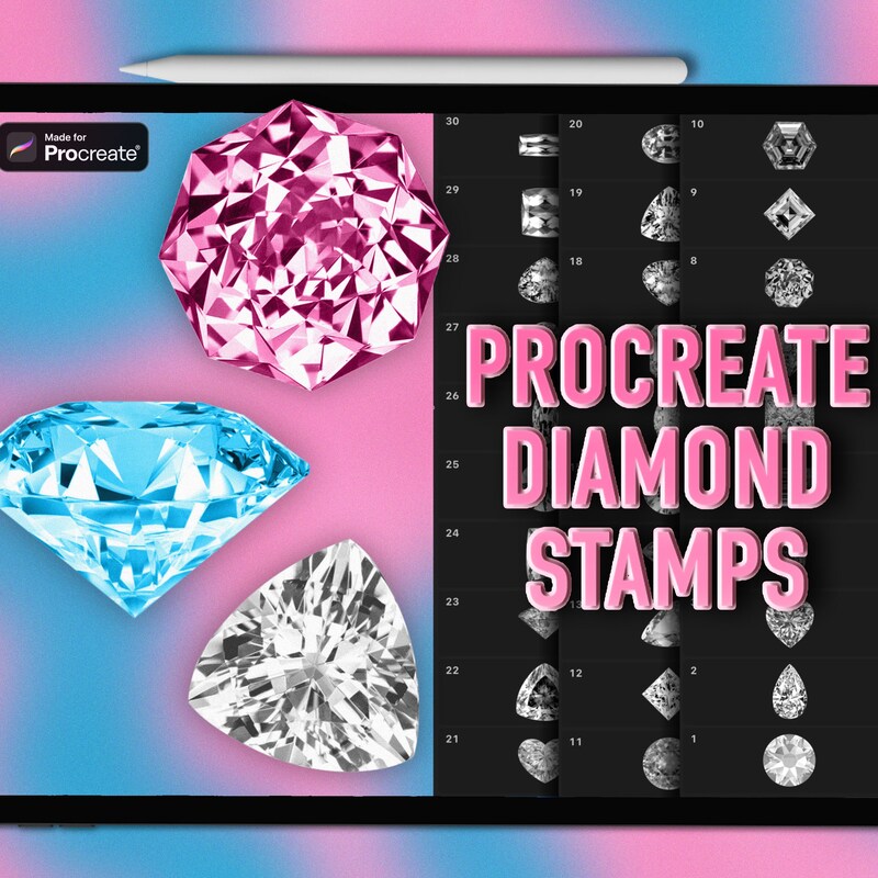 Diamond Stamp - Etsy