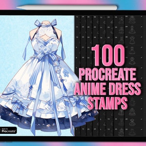 Anime Dress Procreate Stamps. Procreate Anime Dress Stamps. Anime ...