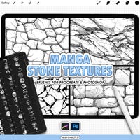 Stone Texture Brushes for Procreate & Photoshop (58) - Etsy