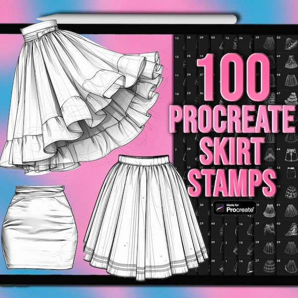 Skirts for Procreate - Etsy UK