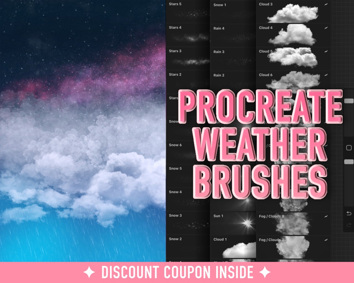 Procreate Sky Brushes Procreate Star Brushes Procreate - Etsy