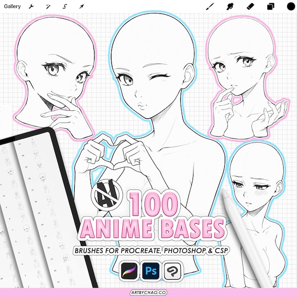 Anime Body Bases - Etsy
