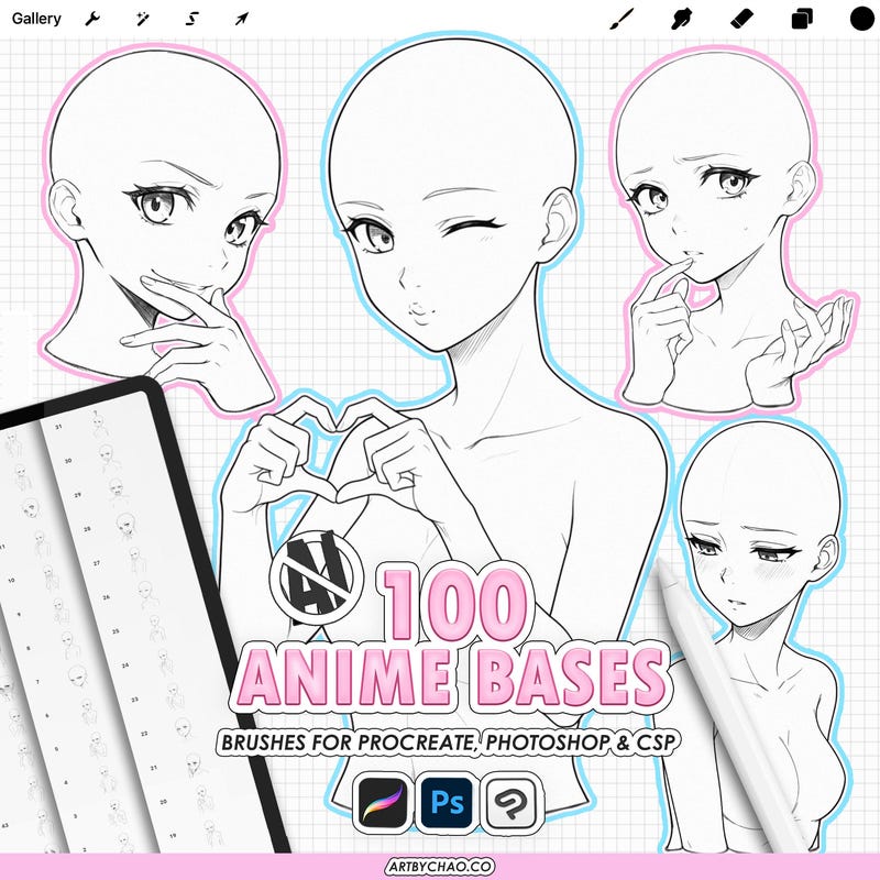 Anime Body Bases - Etsy