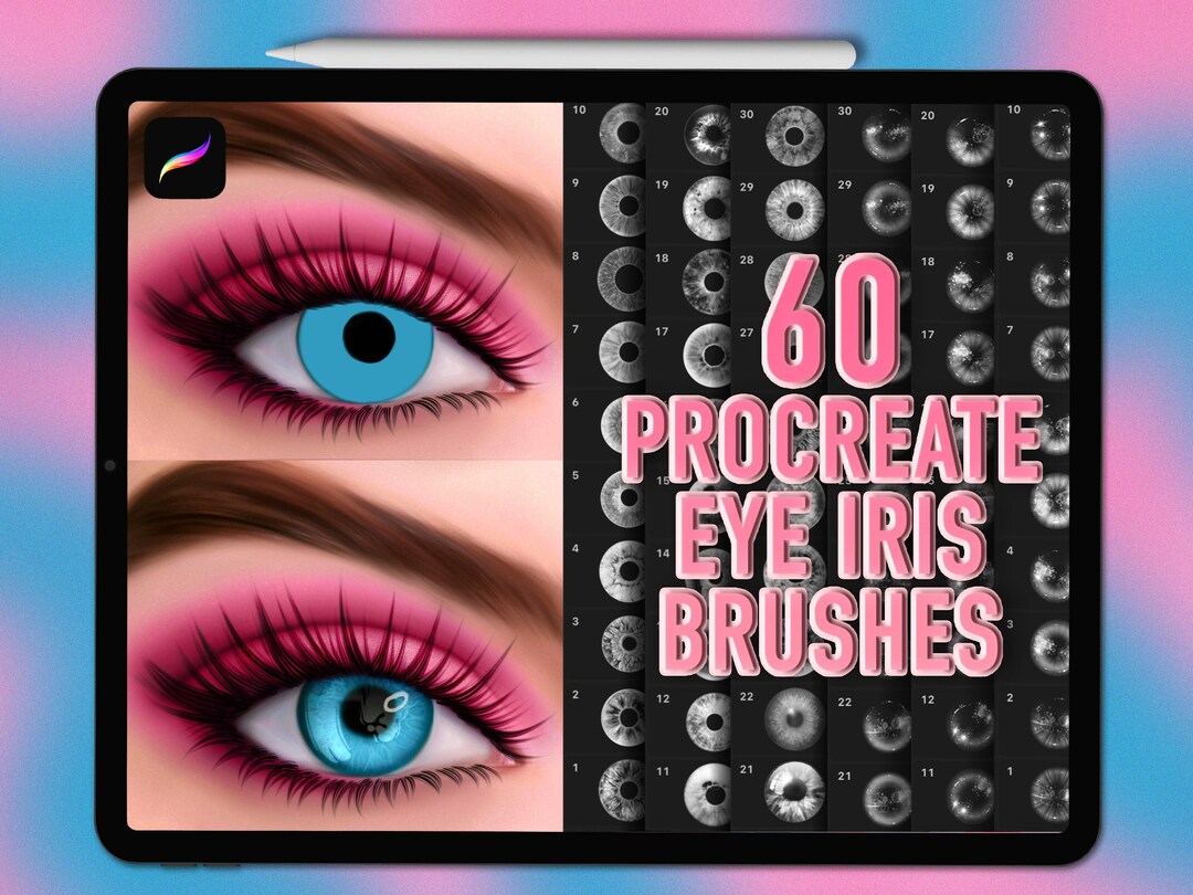 Procreate Eye Stamp Brushes. Procreate Eyes. Iris Procreate Stamp ...