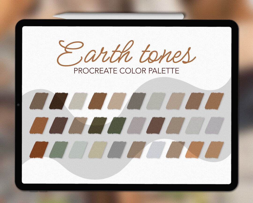Earth Tone Procreate Color Palette | Procreate Earth Tone Color Palette ...
