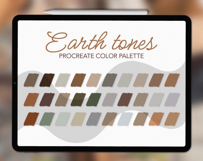 Earth Tone Colour Palette for Procreate - Etsy Australia