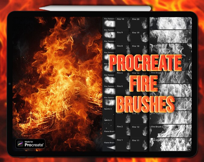90 Procreate Smoke and Fire Brushes Dynamic and Stamps - Etsy