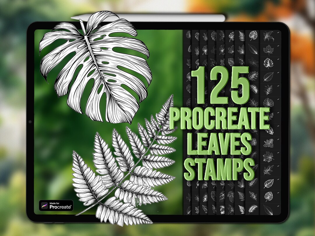 Leaves Procreate Stamps Procreate Leaf Stamps Leaves Procreate Brushes - Etsy