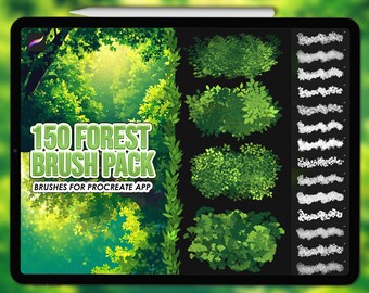 Grass and Foliage Brushes for Procreate - Etsy