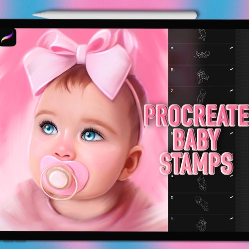 Procreate Baby Pose Stamps Procreate Poses Stamps Baby - Etsy