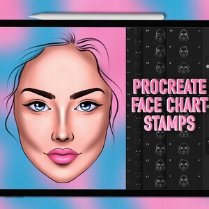 Procreate Face Stamp Brushes | Procreate Face Brushes | Procreate ...