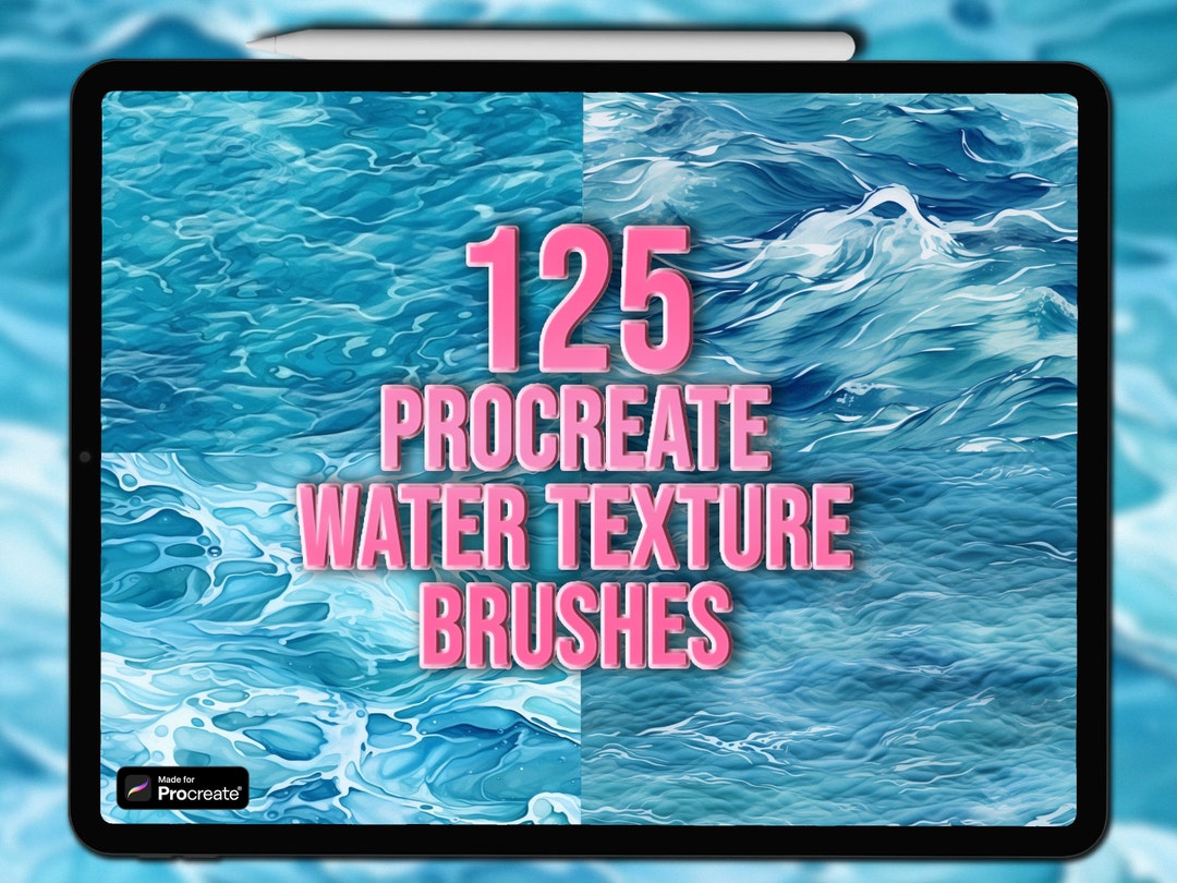 Procreate Water Brushes | Water Procreate Texture Brushes | Procreate Water Texture Brushes ...