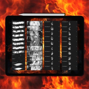 Procreate Fire Brushes | Procreate Flame Brushes | Fire Procreate ...