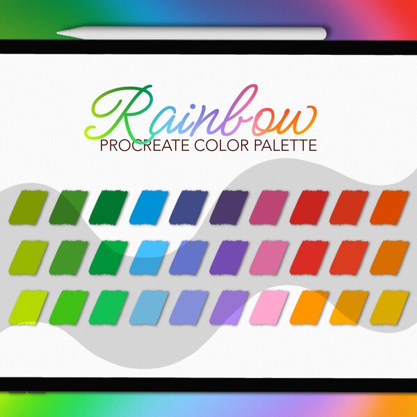 Rainbow Color Swatches - Etsy
