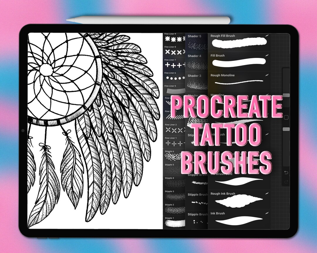 Procreate Tattoo Brushes Procreate Tattoo Stamps Tattoo Procreate ...