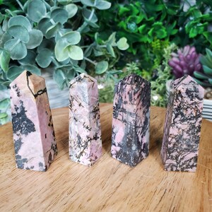 Small Assorted Crystal Obelisks - Ocean Jasper Obelisk - Rhodonite ...