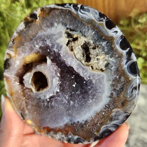 Druzy Agate Geode Polished - Cut Agate Geode - Large Polished Geode ...