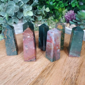 Small Assorted Crystal Obelisks - Ocean Jasper Obelisk - Rhodonite ...