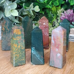 Small Assorted Crystal Obelisks - Ocean Jasper Obelisk - Rhodonite ...
