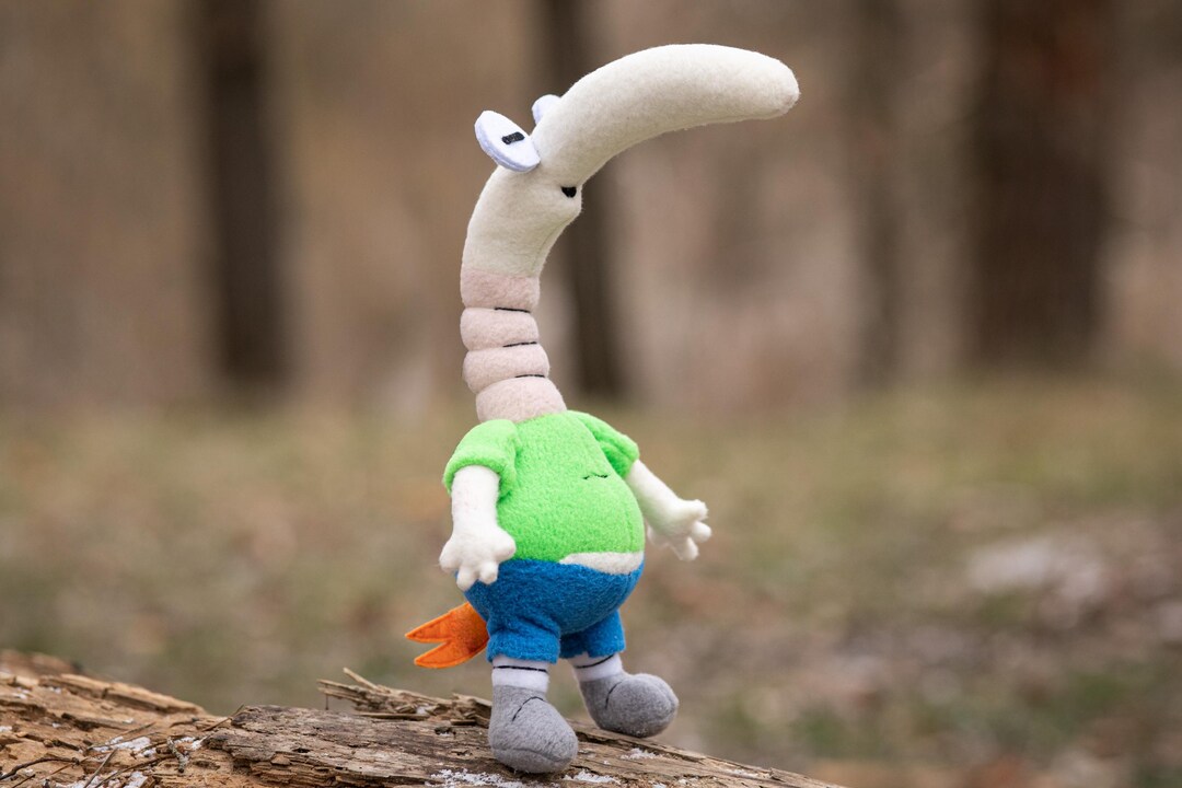 Smiling Friends Shrimp Plush Shrimp Guy Plush Handmade Soft Decoration ...