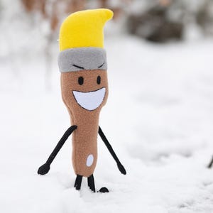 Paintbrush Plushie Inanimate Insanity Inspired, the Hothead, Handmade ...