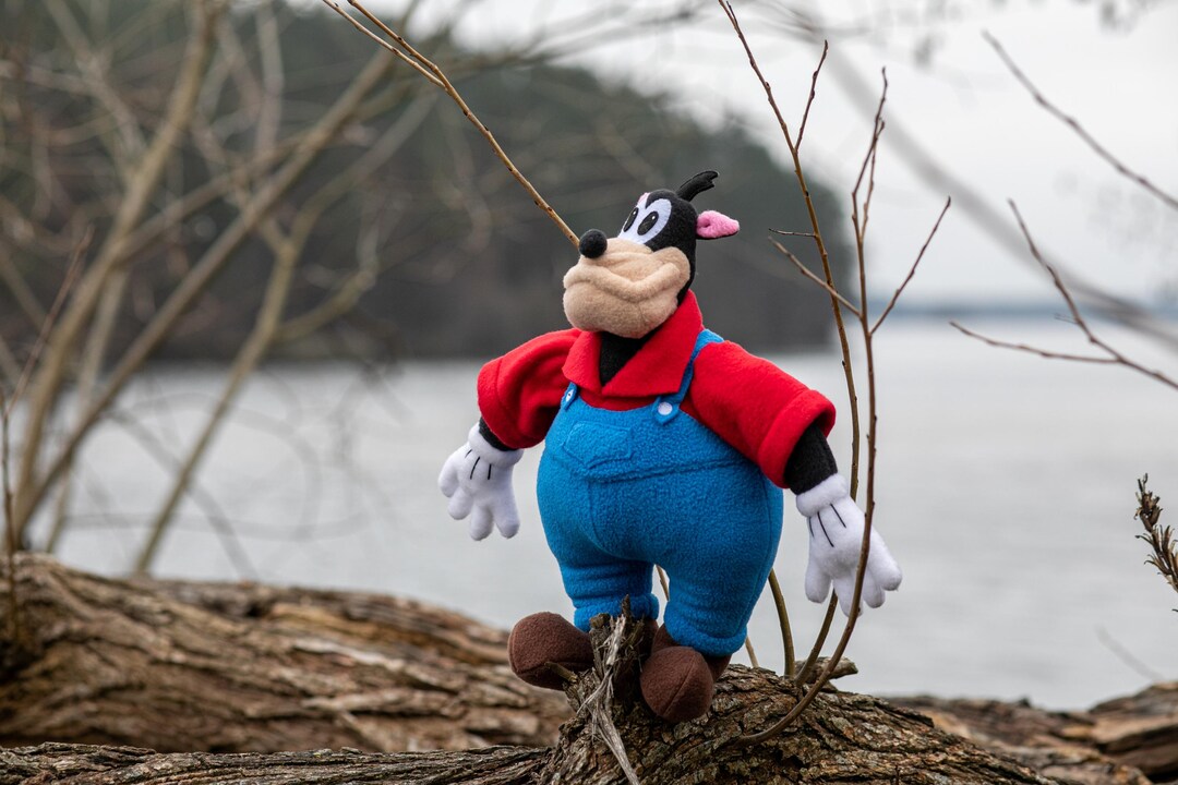 Pete Plush, Peg-leg Pete, Pete in a Red Shirt, Handmade Stuffed Animal ...