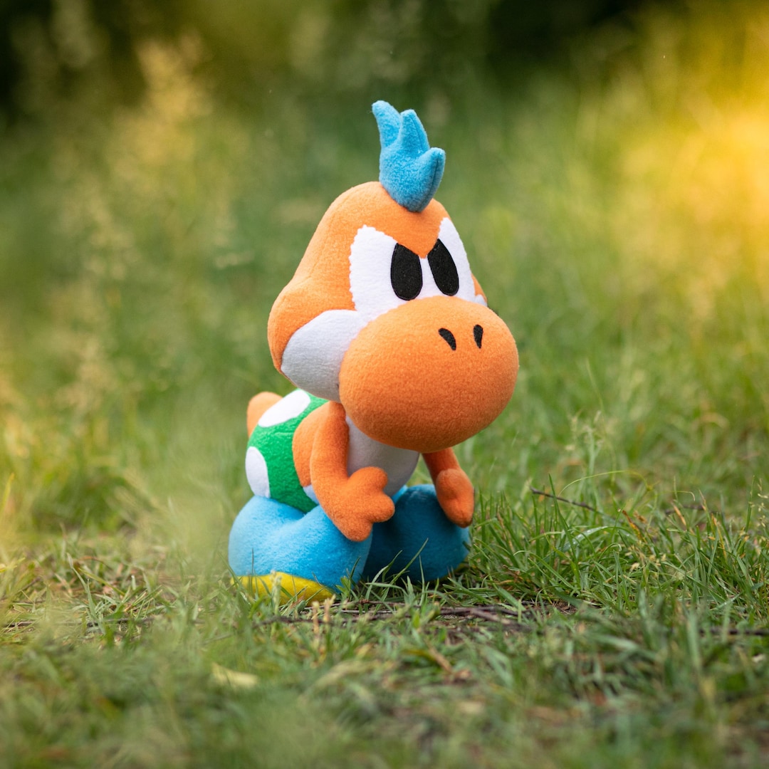 Orange Baby Yoshi Plushie, Yoshi Dinosaur, Orange Yoshi, Handmade ...