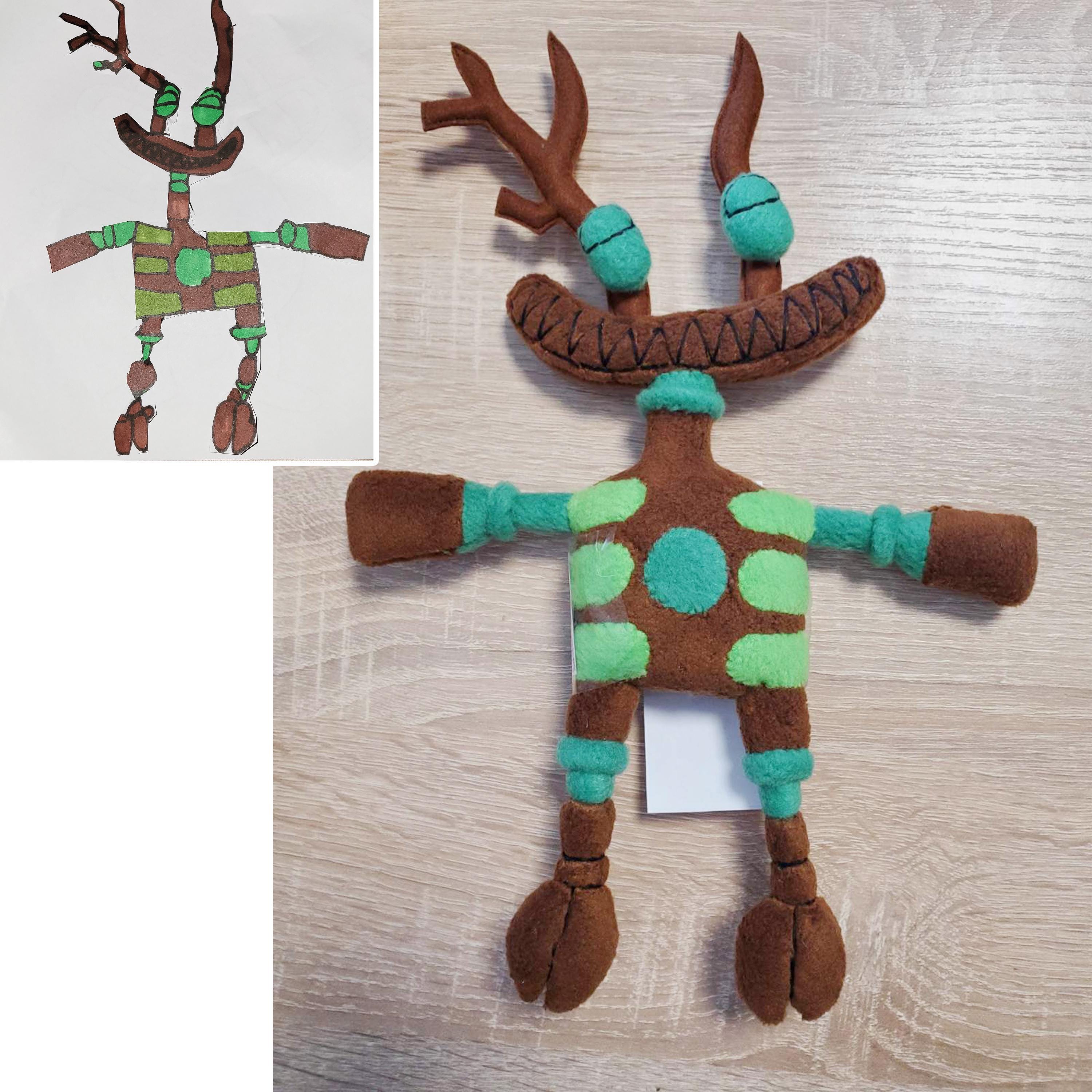 Plushie From Drawing, Kids Drawing, Custom Plush, Made to Order ...