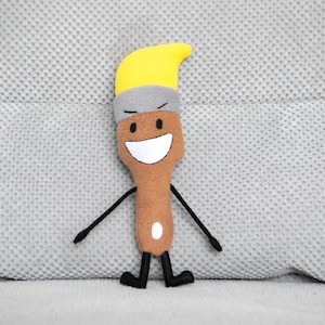 Paintbrush Plushie Inanimate Insanity Inspired, the Hothead, Handmade ...