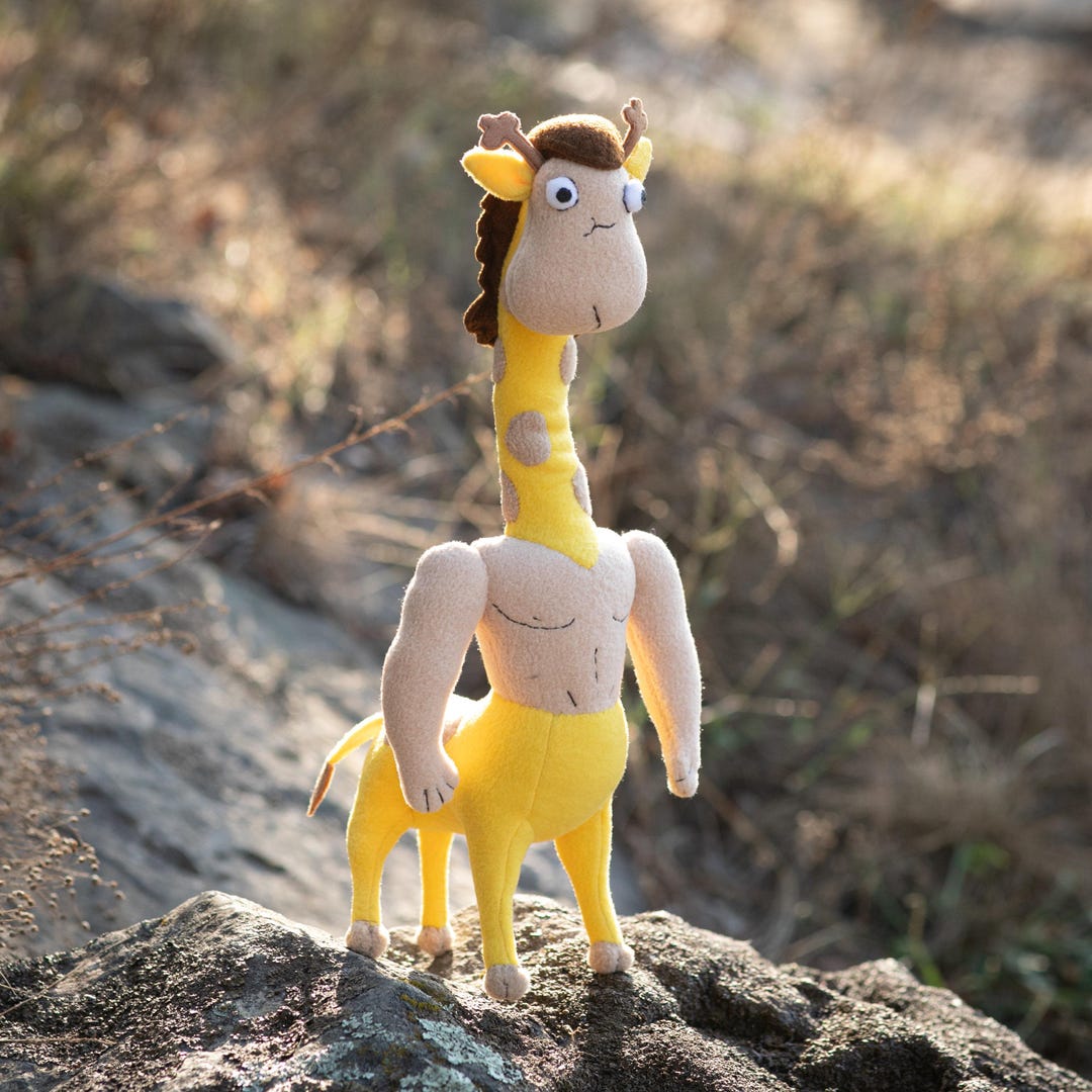 Durpleton Giraffe-bodied Centaur Plushie, Centaurworld Inspired ...