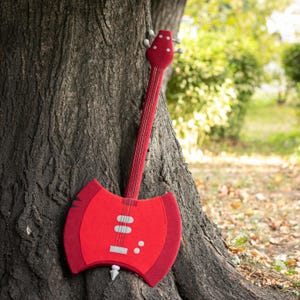 Custom Plush Guitar – Life-size Cosplay Prop, Handmade Toy Instrument ...