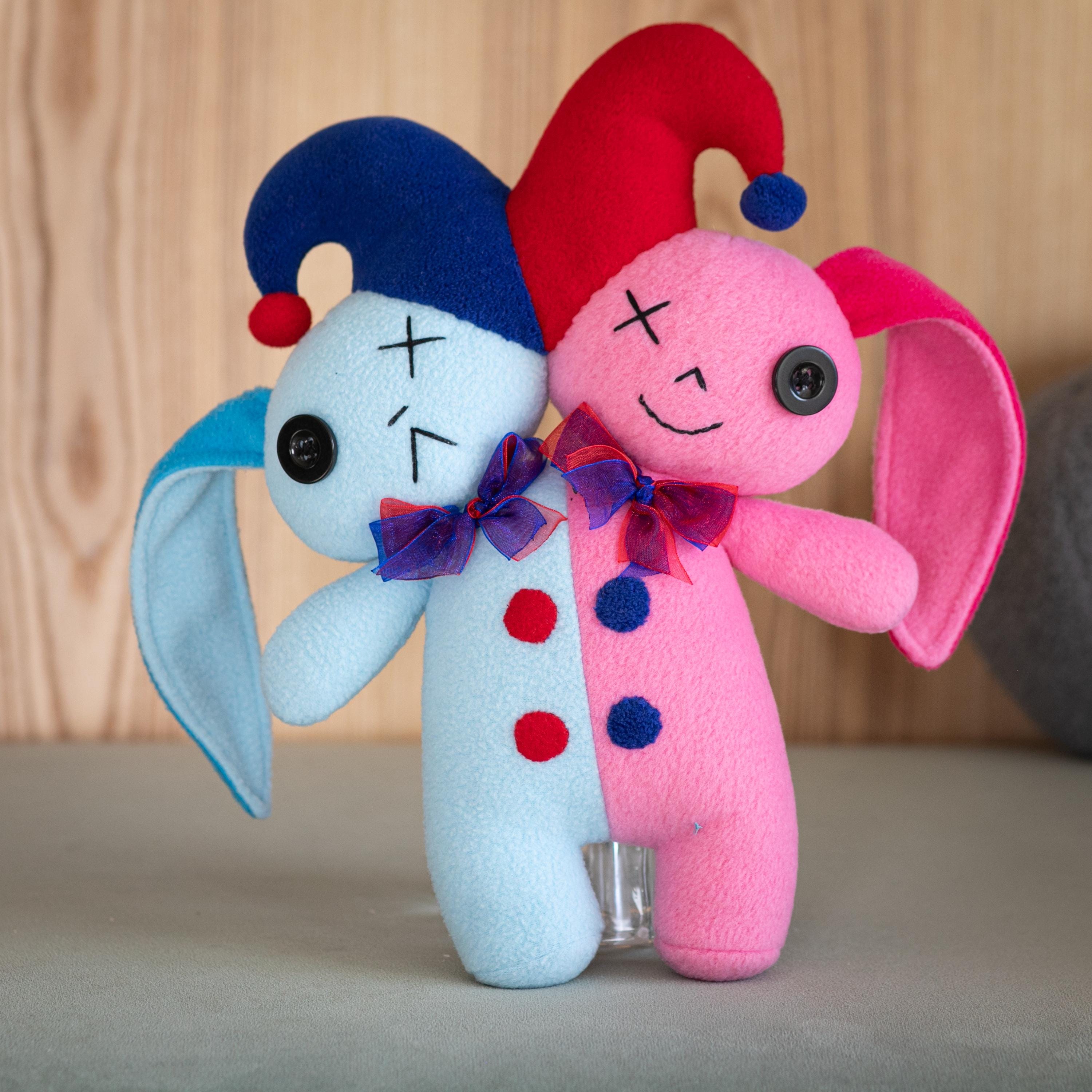 Silent Jest Twins — Two-headed Clown Bunny Plush | Strange Cute ...