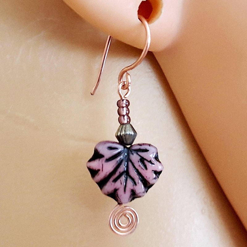 Plum Filigree Earrings - Etsy
