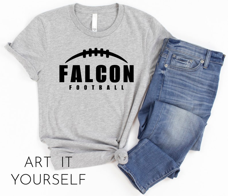 Falcon Football Team Design Team Apparel Falcons Shirt SVG - Etsy