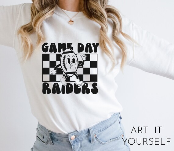 Raiders Retro Football Team Design Vintage Team Apparel - Etsy
