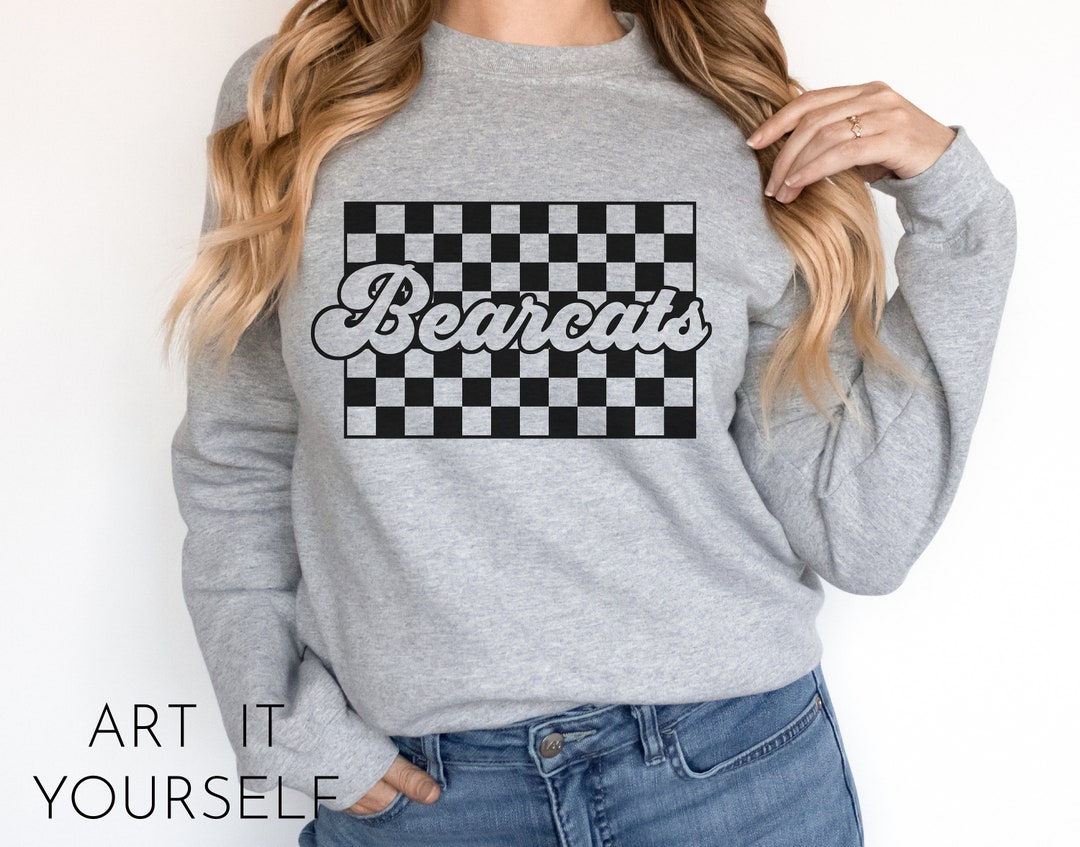 Bearcats Retro Team Design, Team Apparel, Bearcats Shirt SVG, Bearcat ...
