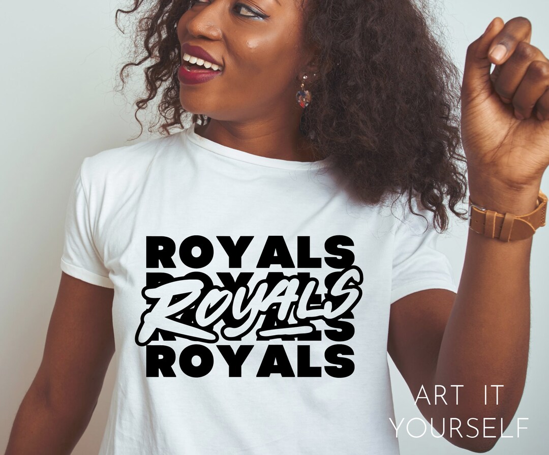 Royals Retro Repeat Design, Team SVG PNG PDF (digital Download) - Etsy