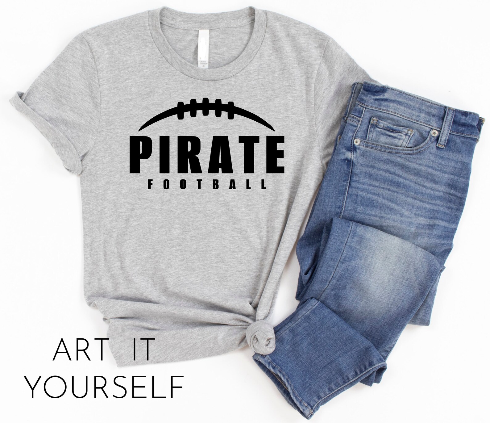Pirate Football Team Design Team Apparel Pirates File - Etsy