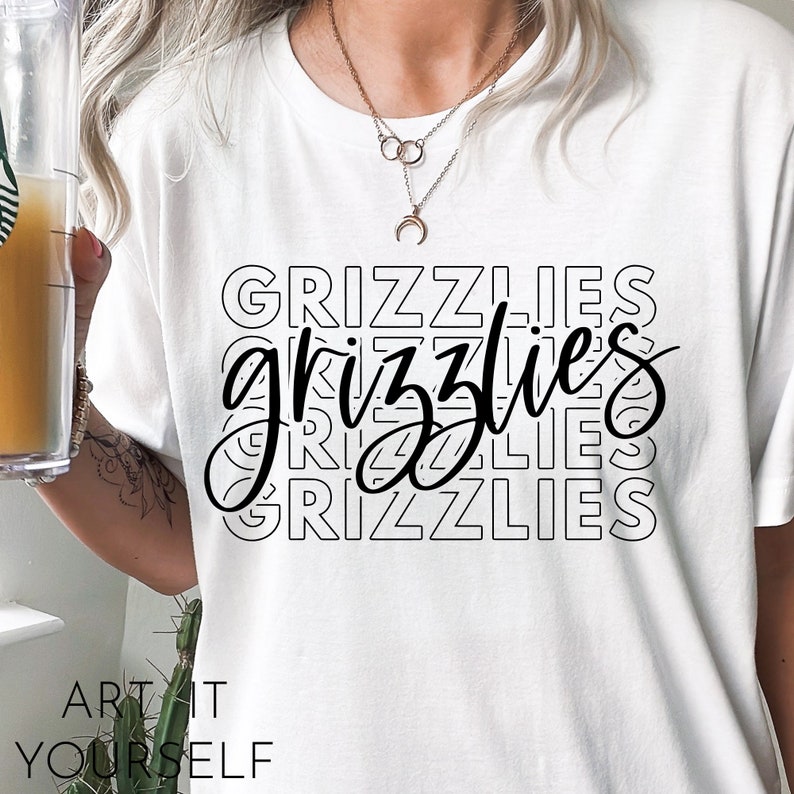 Grizzlies Repeat Team Design Team Apparel Grizzlies File - Etsy