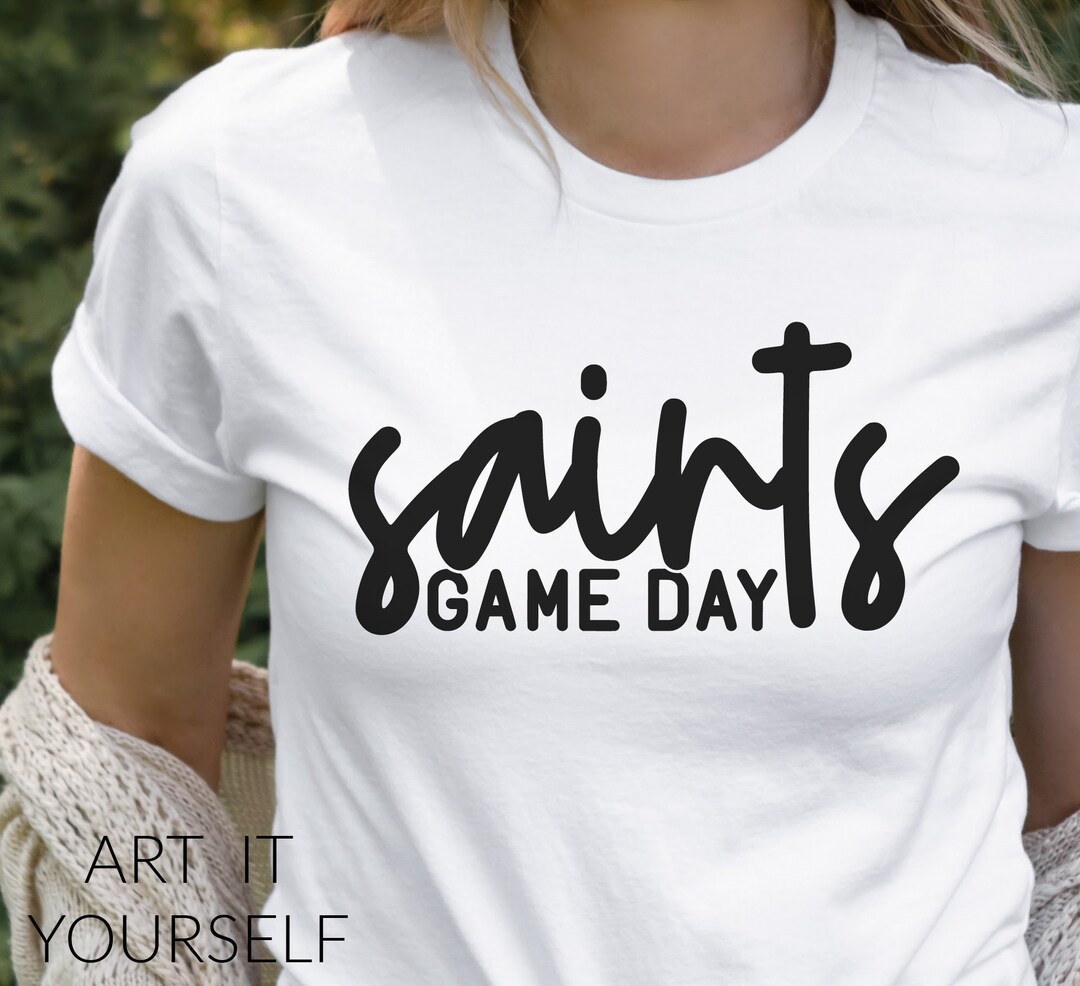 Saints Game Day Team Design, Team Apparel, Saints File, Saints Mascot ...