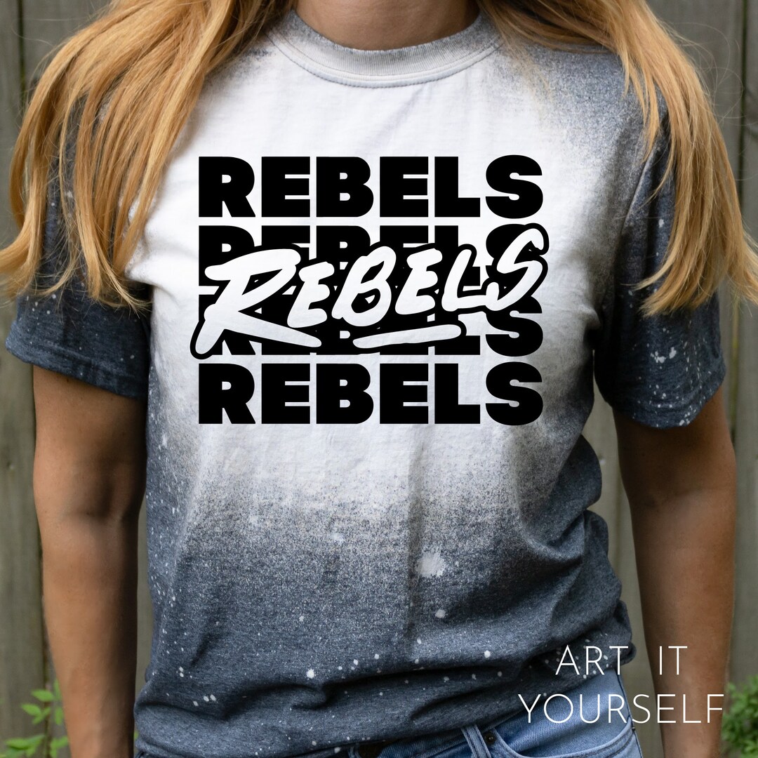 Rebels Retro Repeat Design, Team Mascot SVG PNG PDF (digital Download ...